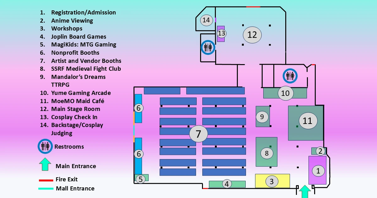 JoMoCon - Schedule and Maps